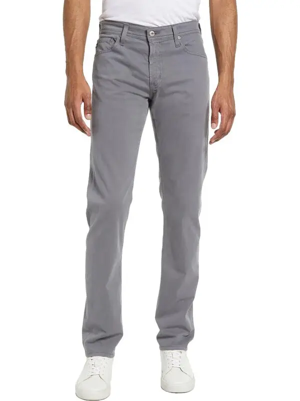 Ag Tellis Slim Fit Sateen Pants - Autumn Fog