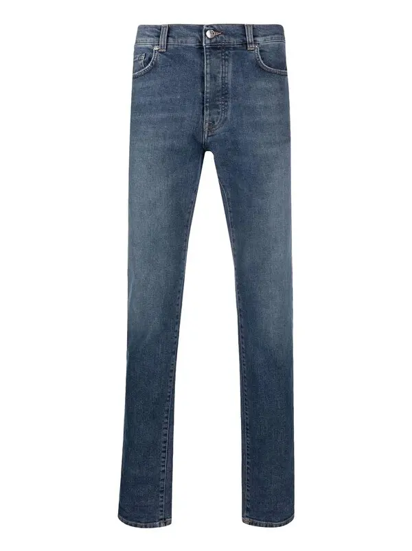 Iceberg Embroidered Logo Skinny Jeans - Blue