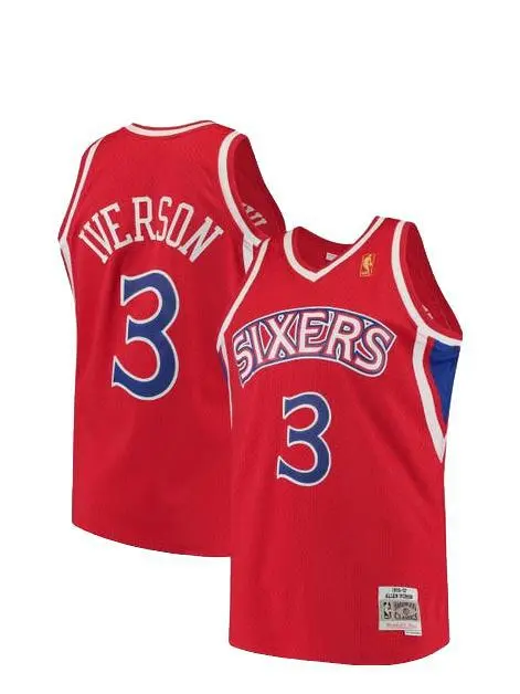 Mitchell & Ness Allen Iverson Philadelphia 76ers Hardwood Classics Swingman Jersey - Red