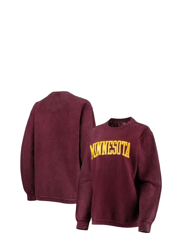 PRESSBOX Minnesota Golden Gophers Basic Arch Pullover - Maroon