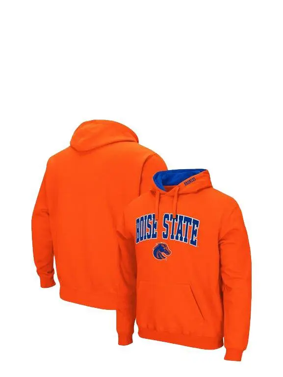 COLOSSEUM Boise State Broncos Arch & Logo 3.0 Pullover Hoodie - Orange