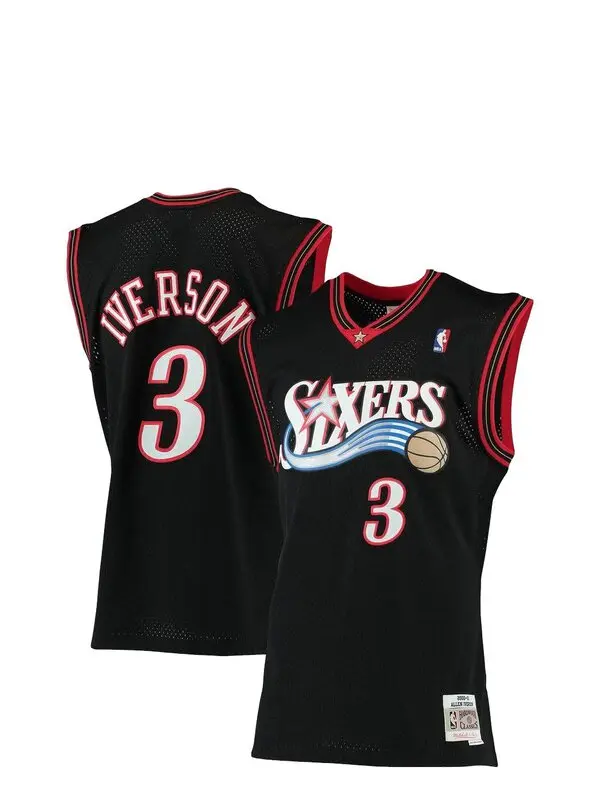 Mitchell & Ness Allen Iverson Philadelphia 76ers 2000/01 Hardwood Classics Swingman Jersey - Black