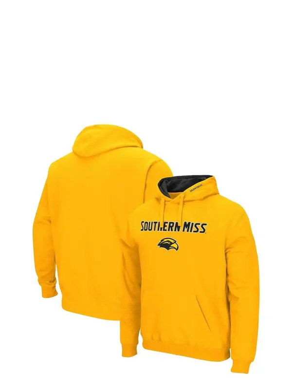COLOSSEUM Southern Miss Golden Eagles Arch And Logo Pullover Hoodie - Gold