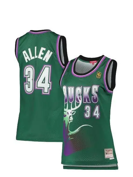 Mitchell & Ness Ray Allen Milwaukee Bucks 1996/97 Hardwood Classics Swingman Jersey - Green
