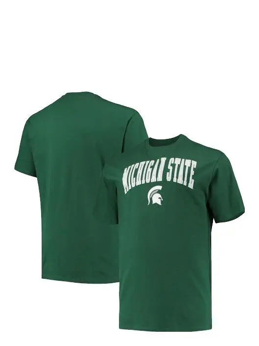 Champion Michigan State Spartans Big & Tall Arch Over Wordmark T-shirt - Green