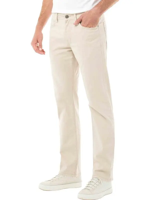 LIVERPOOL Regent Relaxed Straight Leg Twill Pants - Sand