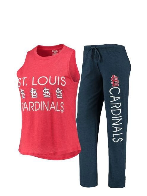 CONCEPTS SPORT St. Louis Cardinals Muscle Tank Top And Pants Sleep Set - Navy