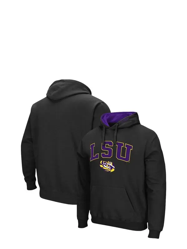 COLOSSEUM Lsu Tigers Arch & Logo Pullover Hoodie - Black