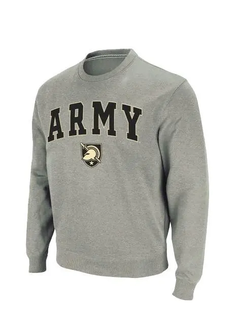 COLOSSEUM Army Black Knights Arch & Logo Crew Neck Sweatshirt - Heather Gray