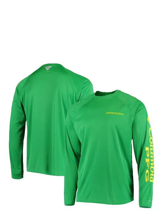 Columbia Pfg Raglan Long Sleeve T-shirt - Green