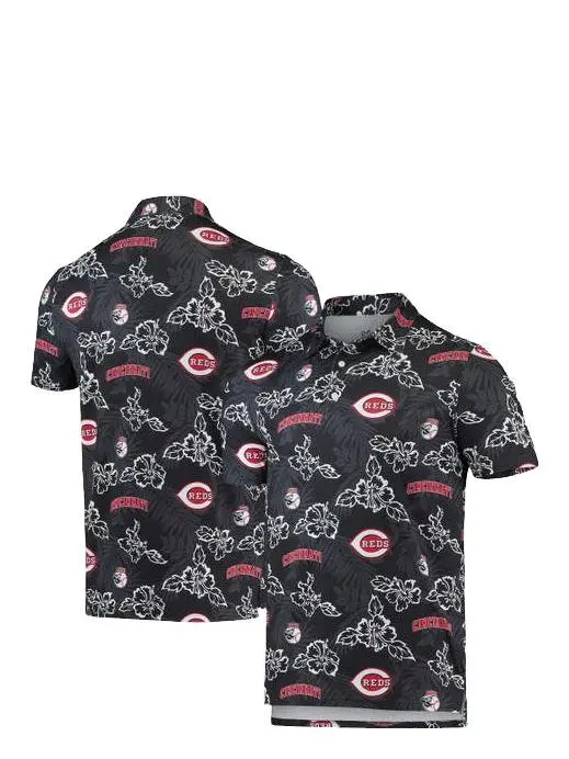 Reyn Spooner Cincinnati Reds Performance Polo - Black