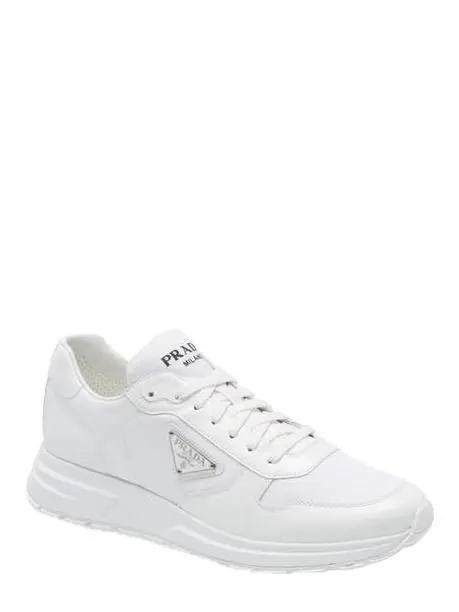 Prada Prax 1 Mixed Media Sneakers - Bianco