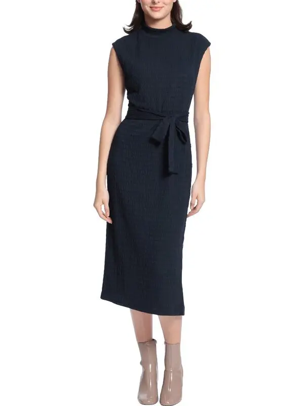 Maggy London Sleeveless Midi Dress - Navy