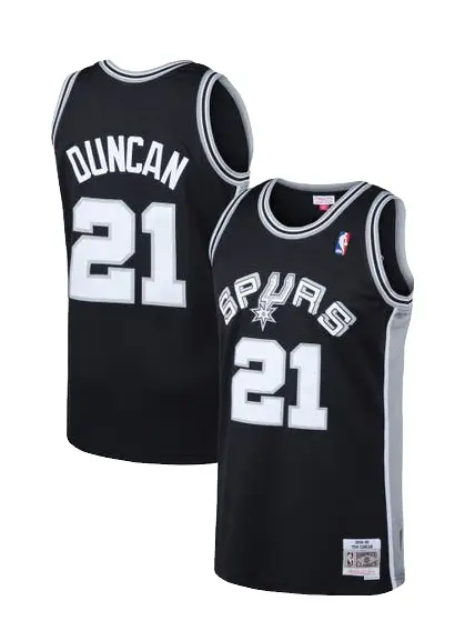 Mitchell & Ness Tim Duncan San Antonio Spurs 1998/99 Hardwood Classics Swingman Jersey - Black