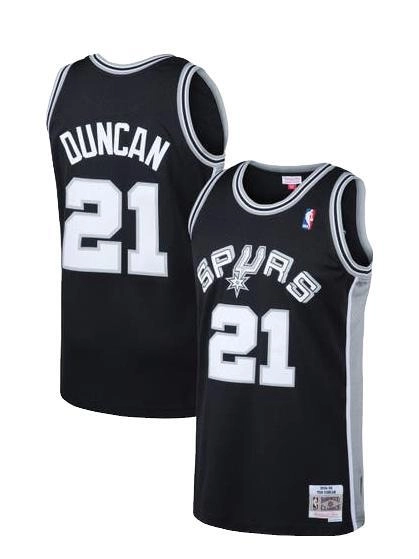 Mitchell & Ness Tim Duncan San Antonio Spurs 1998/99 Hardwood Classics Swingman Jersey - Black