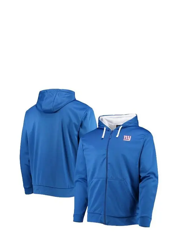 DUNBROOKE New York Giants Full-zip Hoodie - Royal