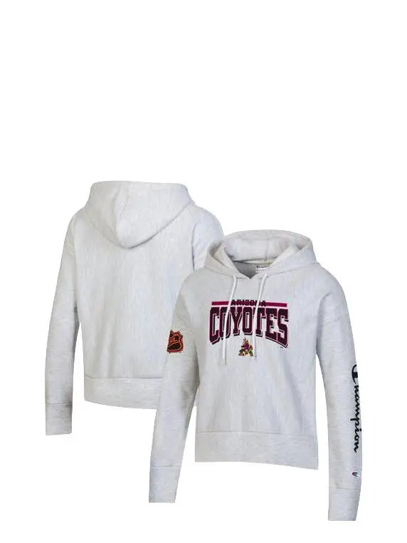 Champion Arizona Coyotes Reverse Weave Pullover Hoodie - Heather Gray