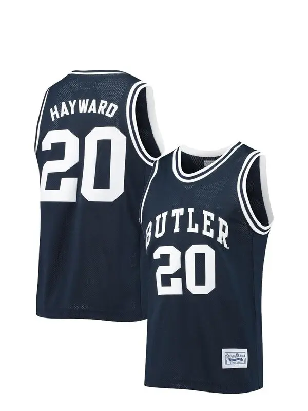 The Original Retro Brand Gordon Hayward Butler Bulldogs Commemorative Classic Basketball Jersey - Navy