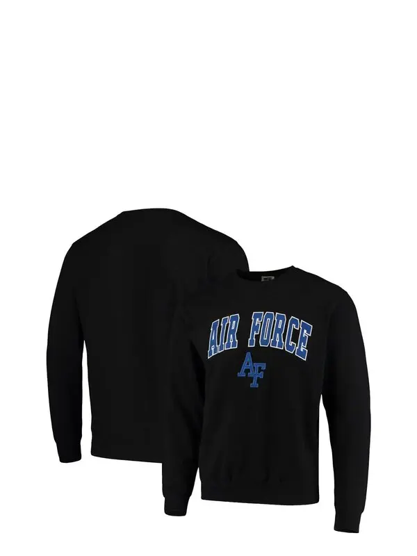 COLOSSEUM Air Force Falcons Arch & Logo Crewneck Sweatshirt - Black