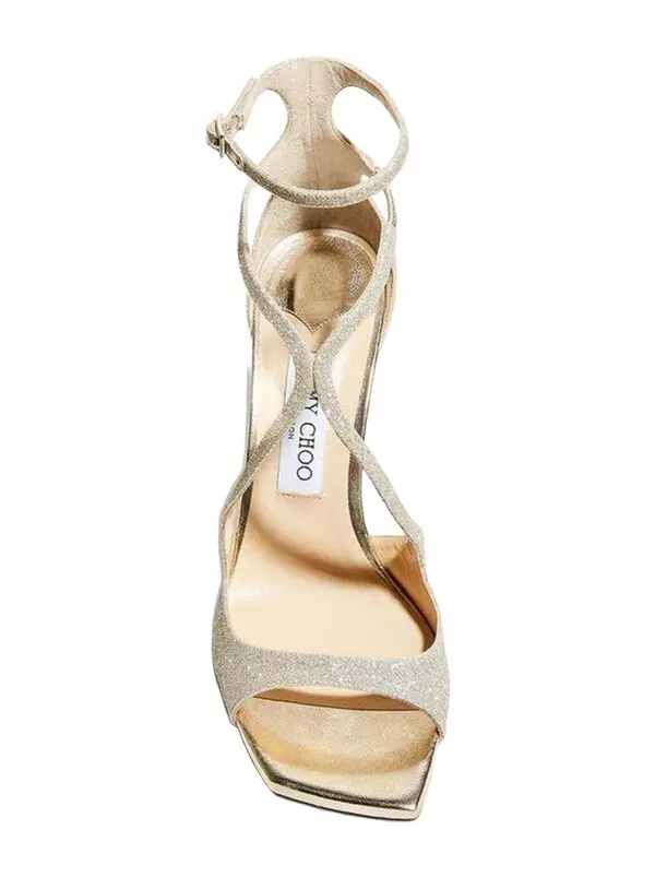 JIMMY CHOO Azia Ankle-strap Sandals - Platinum Ice