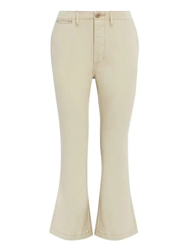 R13 Cotton Twill Kickflare Pants - Sand