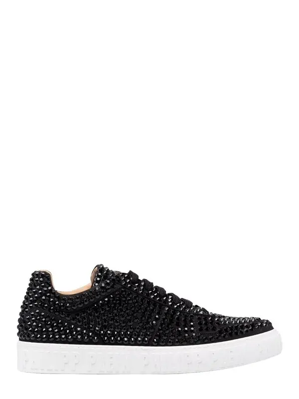 Philipp Plein King Power Stud-embellished Sneakers - Black
