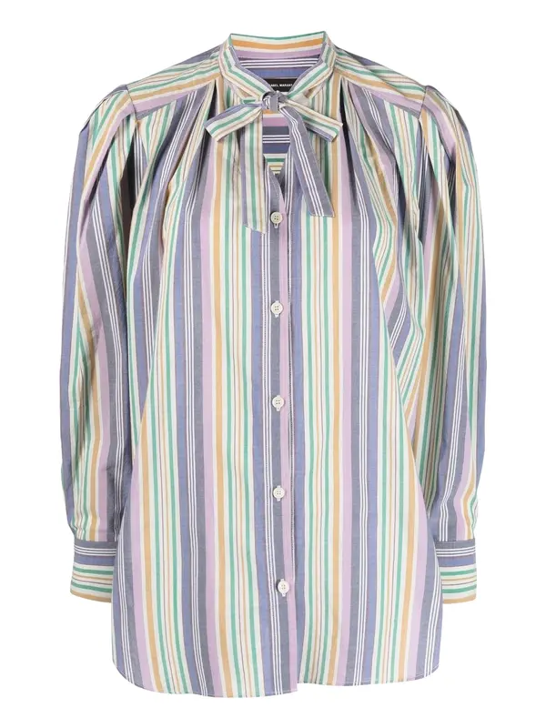 Isabel Marant Tiverna Striped Blouse - Purple