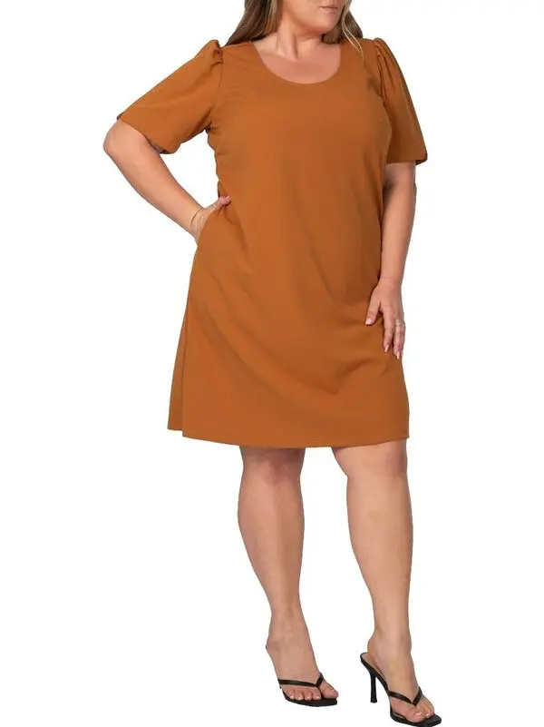 STANDARDS & PRACTICES Crepe Knit Dress - Timber