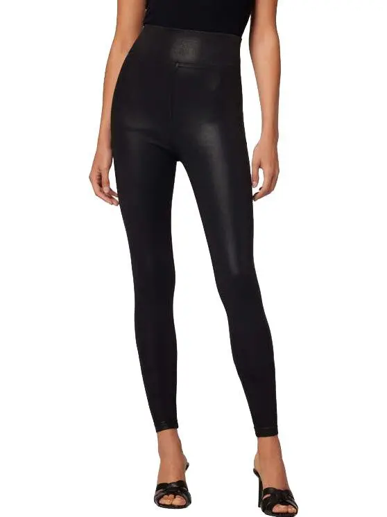 Joe's Jeans Coated High Waist Ankle Leggings - Black