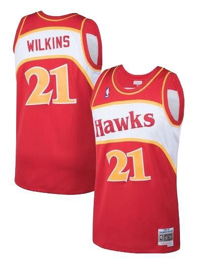 Mitchell & Ness Dominique Wilkins Atlanta Hawks 1986-87 Hardwood Classics Swingman Jersey - Red