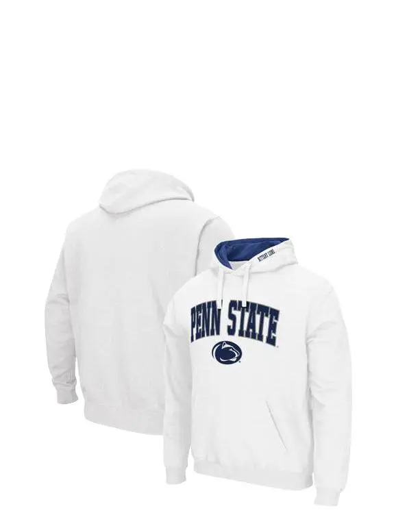 COLOSSEUM Penn State Nittany Lions Arch & Logo 3.0 Pullover Hoodie - White