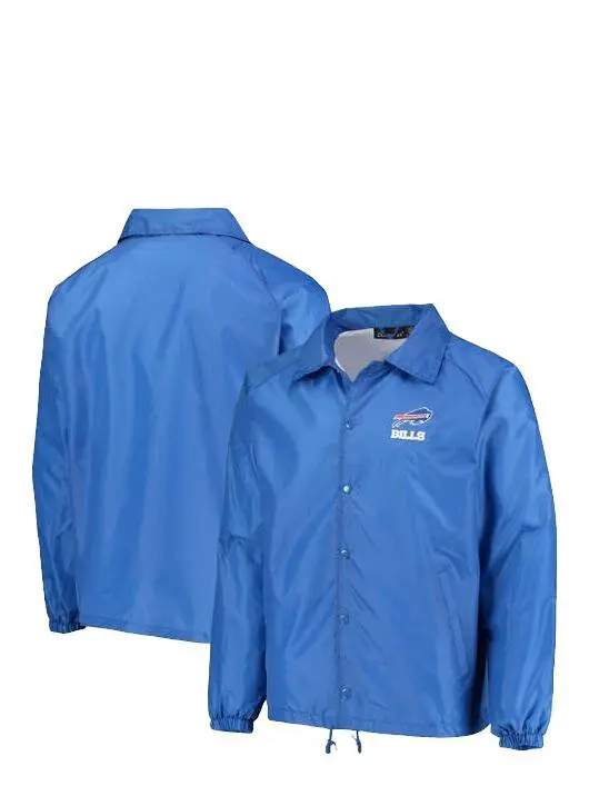 DUNBROOKE Buffalo Bills Coaches Classic Raglan Full-snap Windbreaker Jacket - Royal