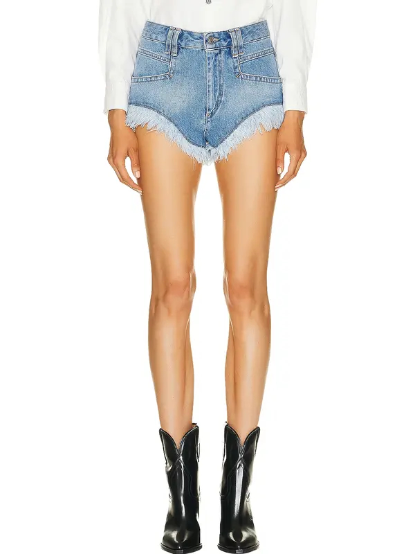 Isabel Marant Eneidao Short - Light Blue