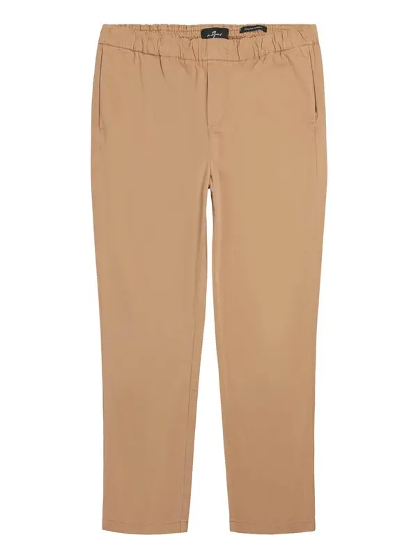 7 For All Mankind Luxe Performance Plus Sateen Joggers - Beige