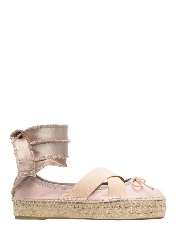 Red Valentino Ankle-tie Espadrille Pumps - Pink