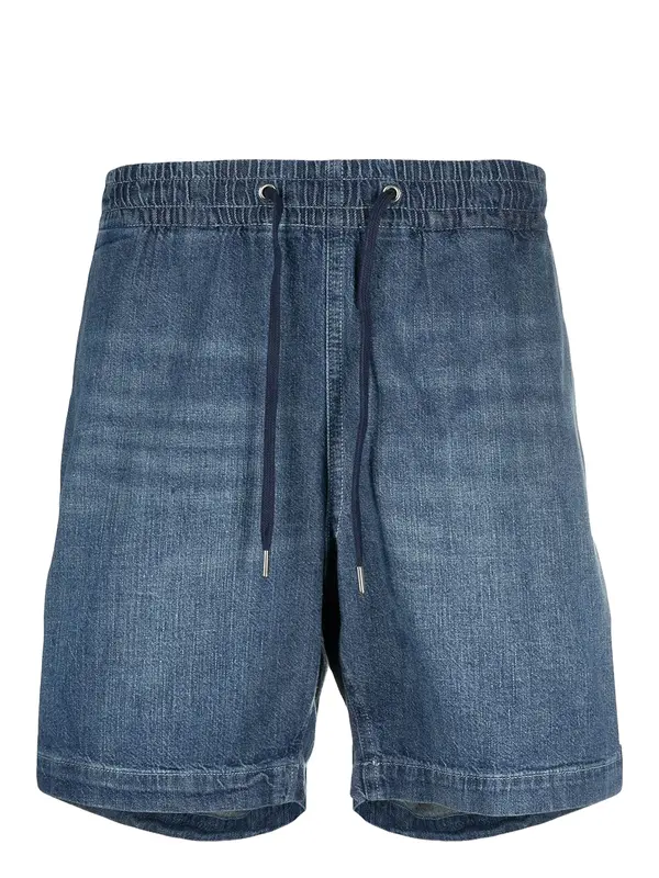 Ralph Lauren Logo-embroidered Denim Shorts - Blue
