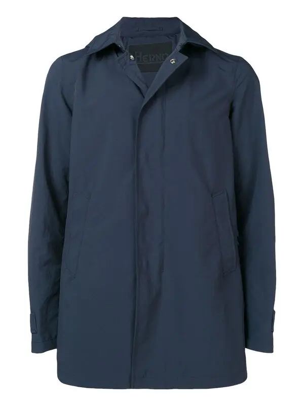 Herno Hooded Lightweight Jacket - Blue
