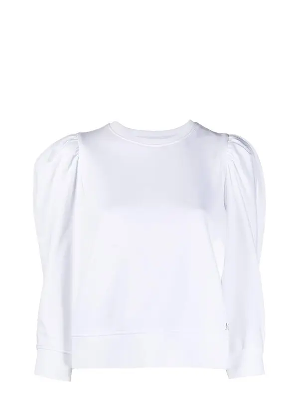 Karl Lagerfeld Puff Sleeves Sweatshirt - White
