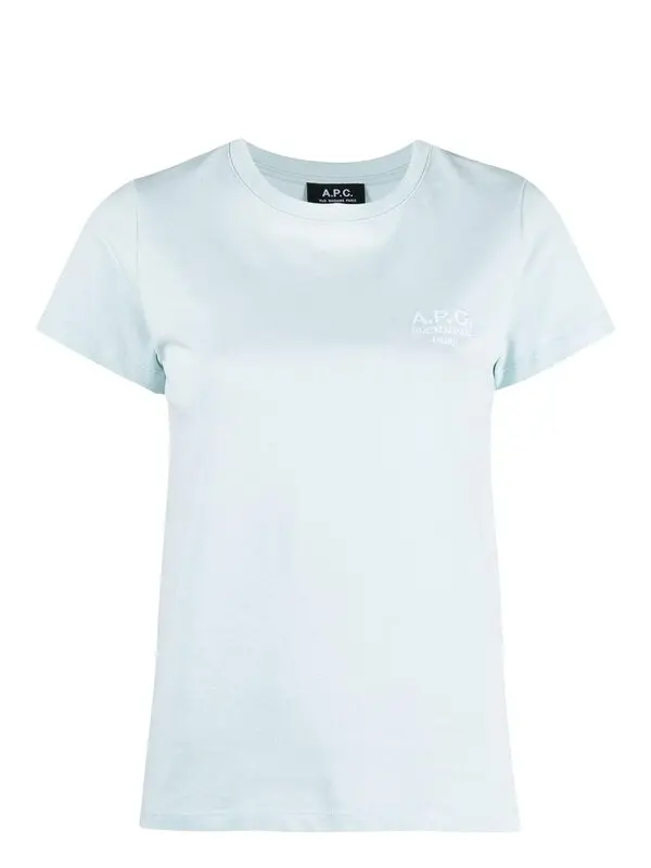 A.p.c. Denise Embroidered Logo T-shirt - Blue
