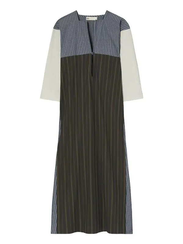 Tory Burch Striped Caftan - Navy/ivory