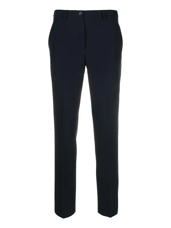Seventy Cropped Slim-cut Trousers - Blue