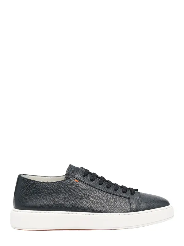 Santoni Logo Low-top Sneakers - Blue