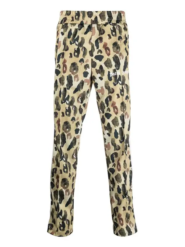 Palm Angels Camouflage Print Track Pants - Yellow