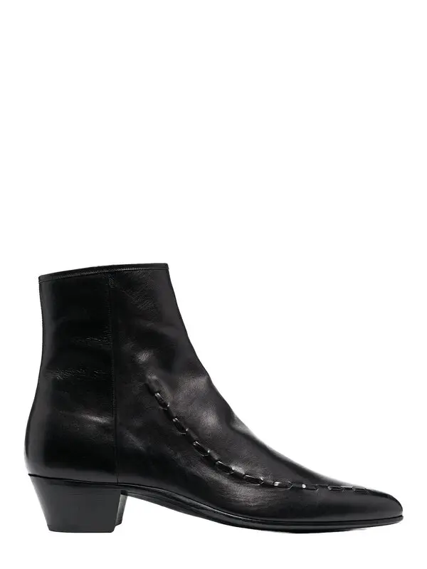 Saint Laurent 40mm Casey Boots - Black
