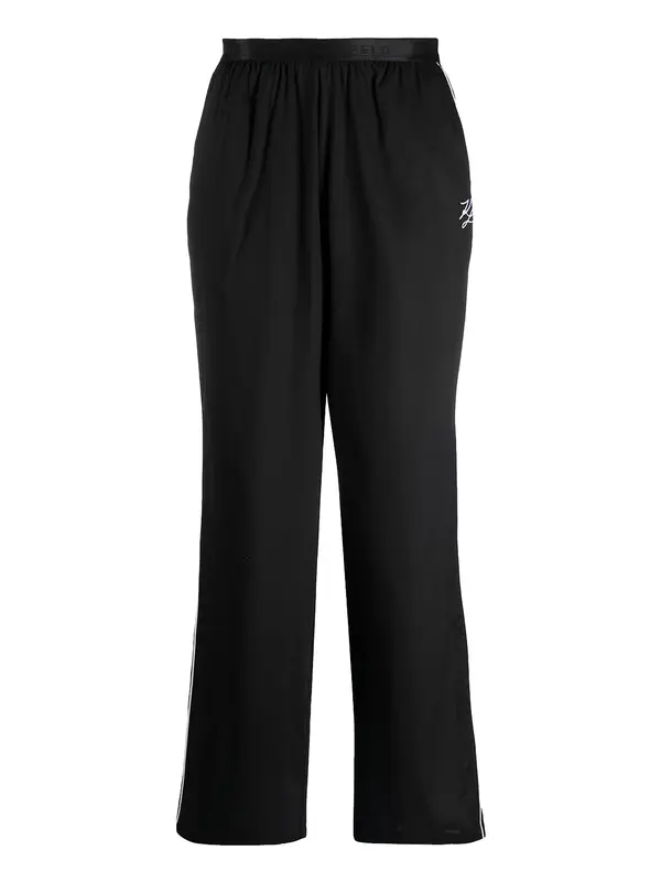 Karl Lagerfeld Logo Waistband Pajama Trousers - Black
