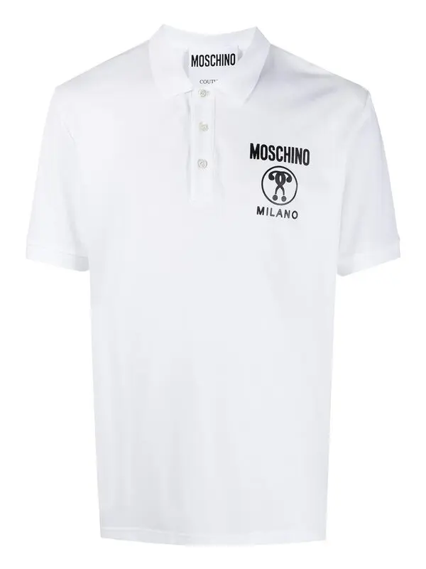 Moschino Logo-print Polo Shirt - White