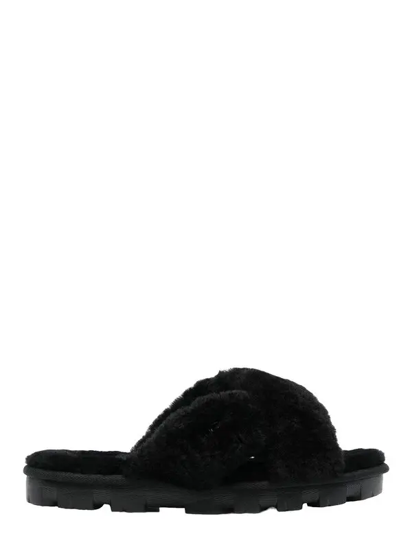 UGG Fusette Crossover-strap Slides - Black
