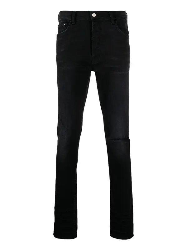 Amiri Distressed Skinny Jeans - Black