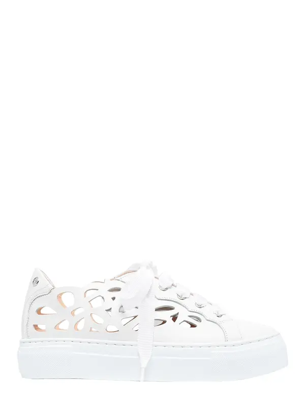 Agl Mandi Laser-cut Sneakers - White