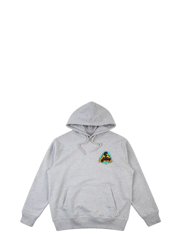PALACE Tri-ripper Logo-print Hoodie - Grey